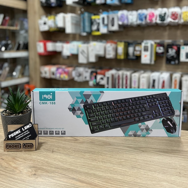 Wired Keyboard And Mouse Set With Led Light Oem Cmk-188 - Phoneland