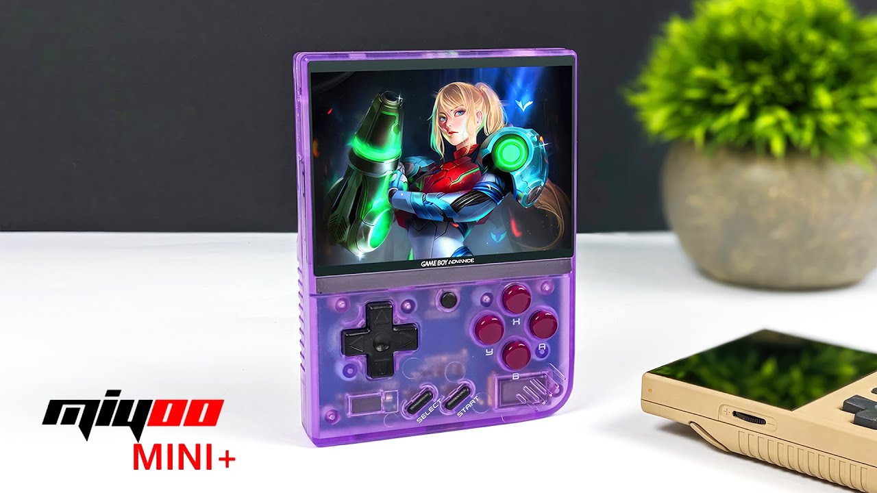 Miyoo Mini Plus 64gb "Με 29000+ Παιχνιδια''-Transparent Purple - Phoneland